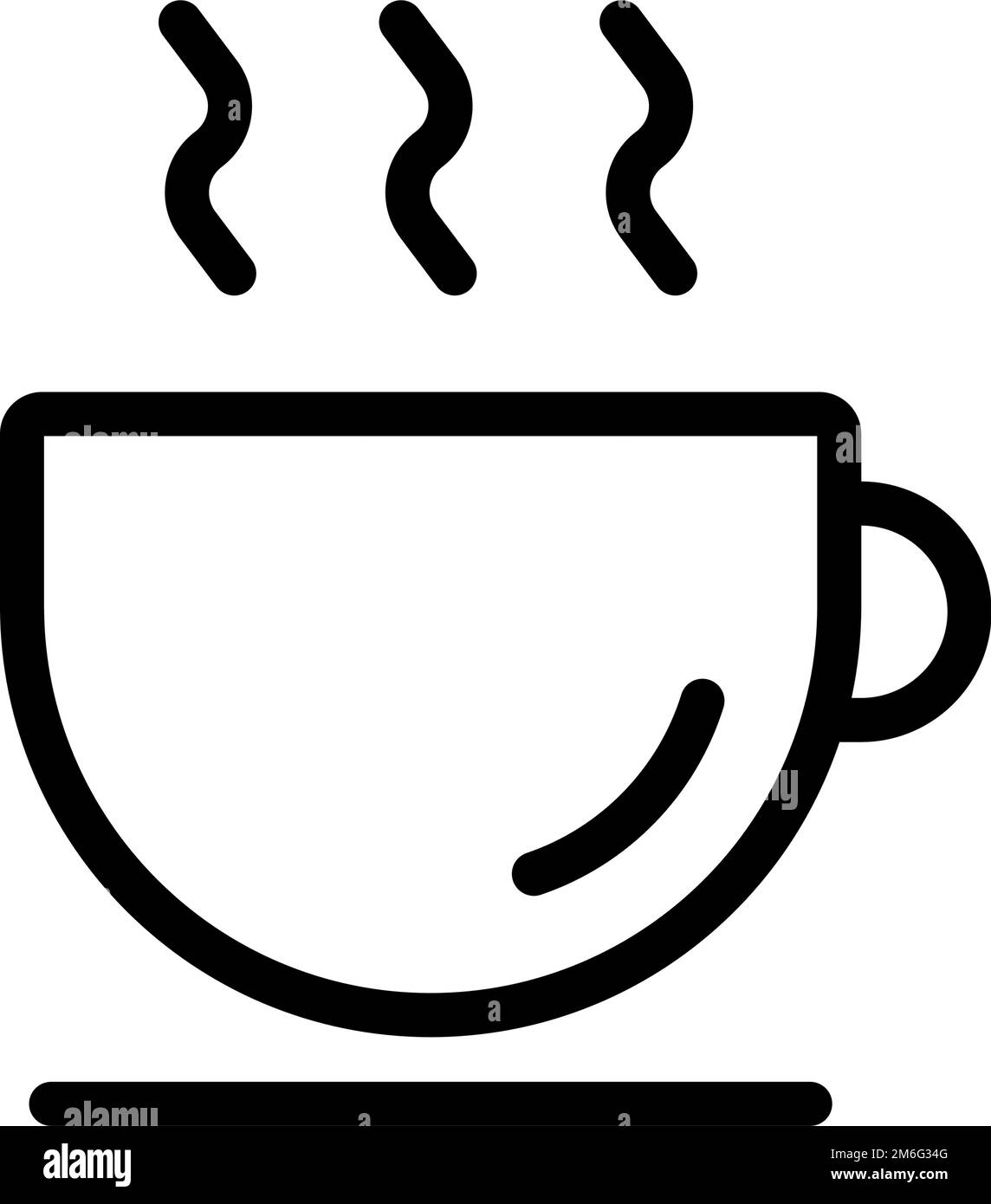 Coffee cup and steam icon. Cafe and restaurant icon. Editable vector ...