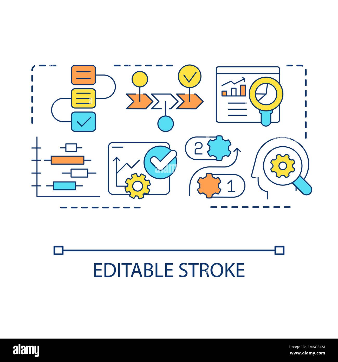 Processes image Stock Vector Images - Alamy