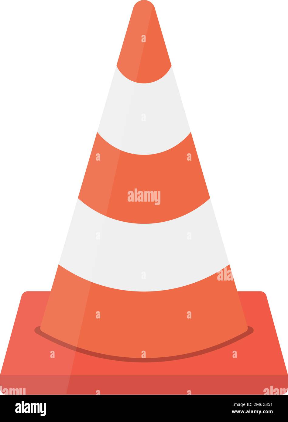 Construction site traffic cone icon. Editable vector Stock Vector Image ...