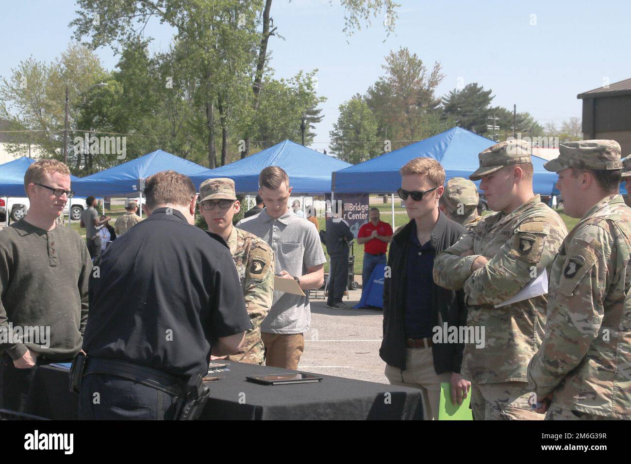 Open air job fair hi-res stock photography and images - Alamy