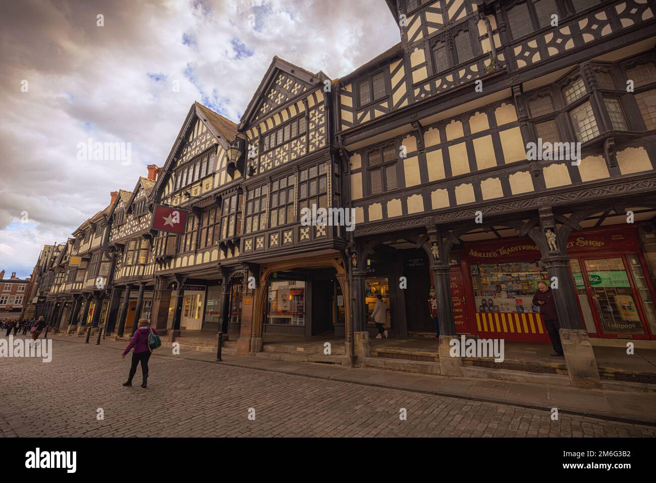 Chester - May 25 2022: Medieval town of Chester, England Stock Photo ...