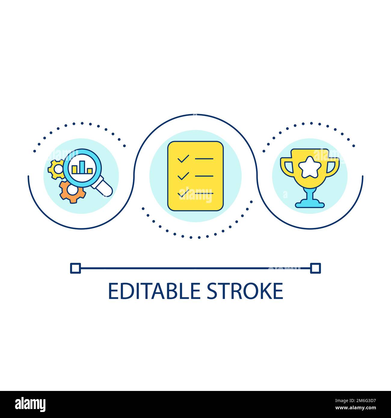 Business tasks planning loop concept icon Stock Vector Image & Art - Alamy