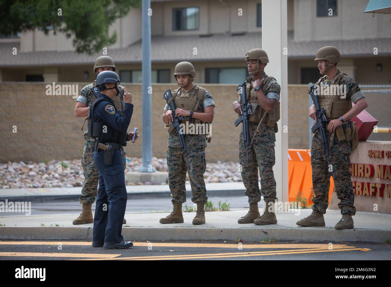 U.S. Marines with Marine Corps Air Station Miramar’s security ...