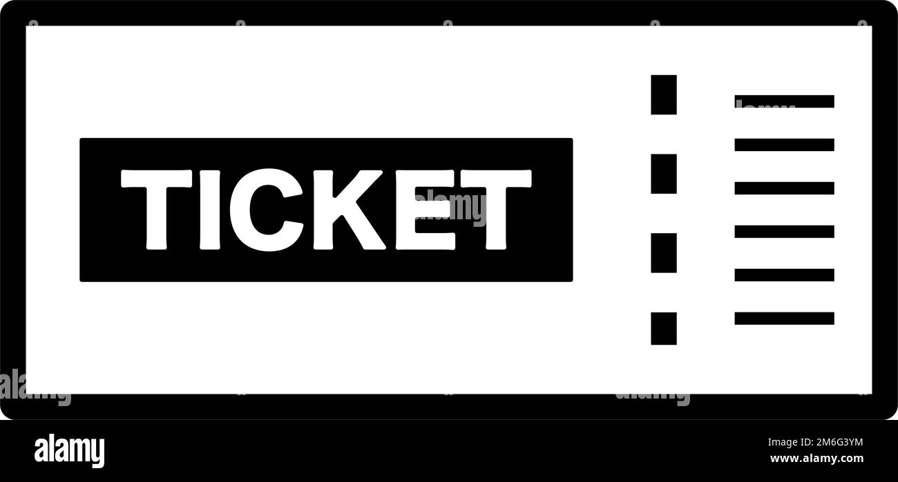 Simple ticket icon. Discount ticket and voucher. Editable vector Stock ...