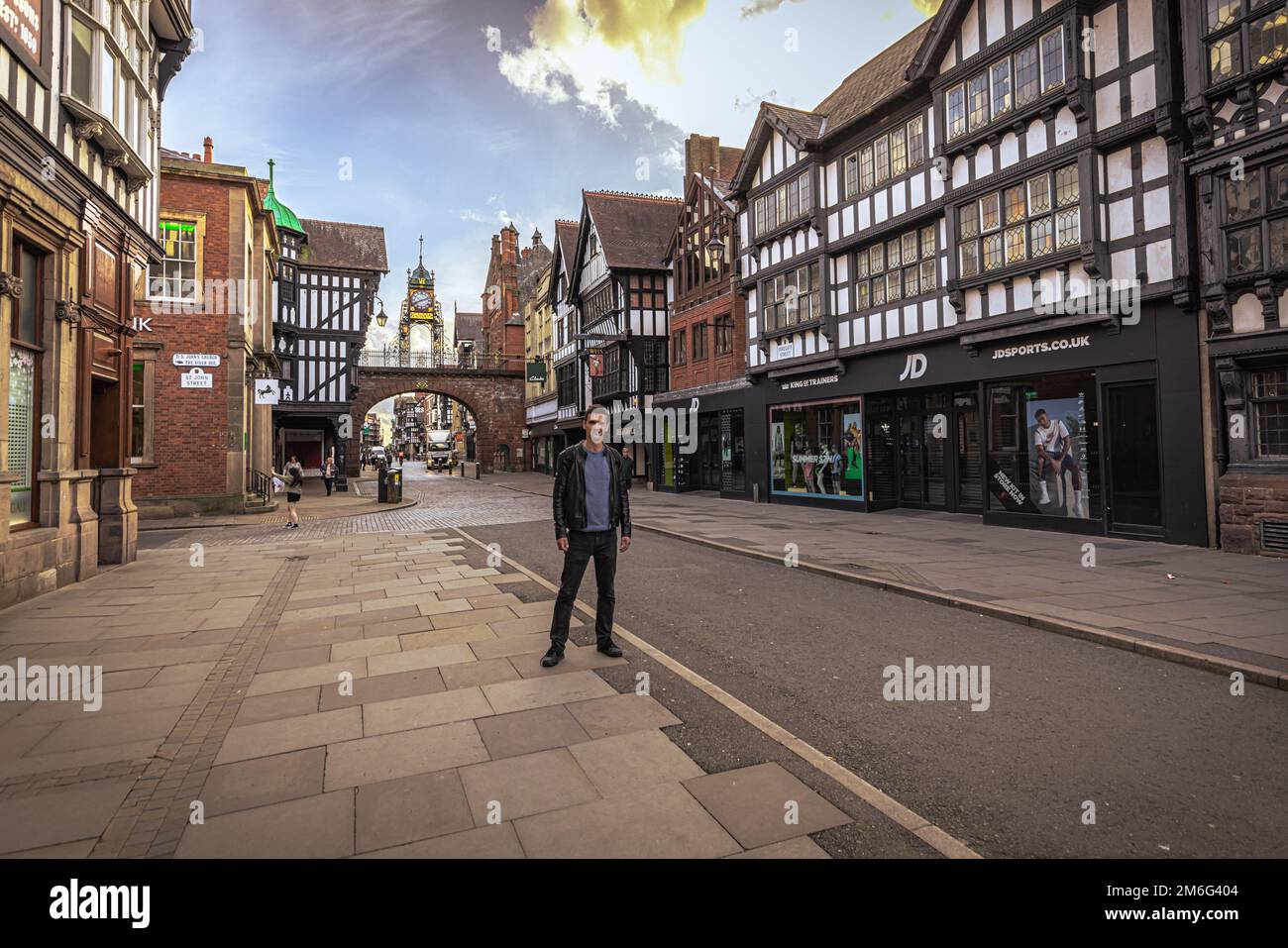 Chester - May 25 2022: Medieval town of Chester, England Stock Photo ...