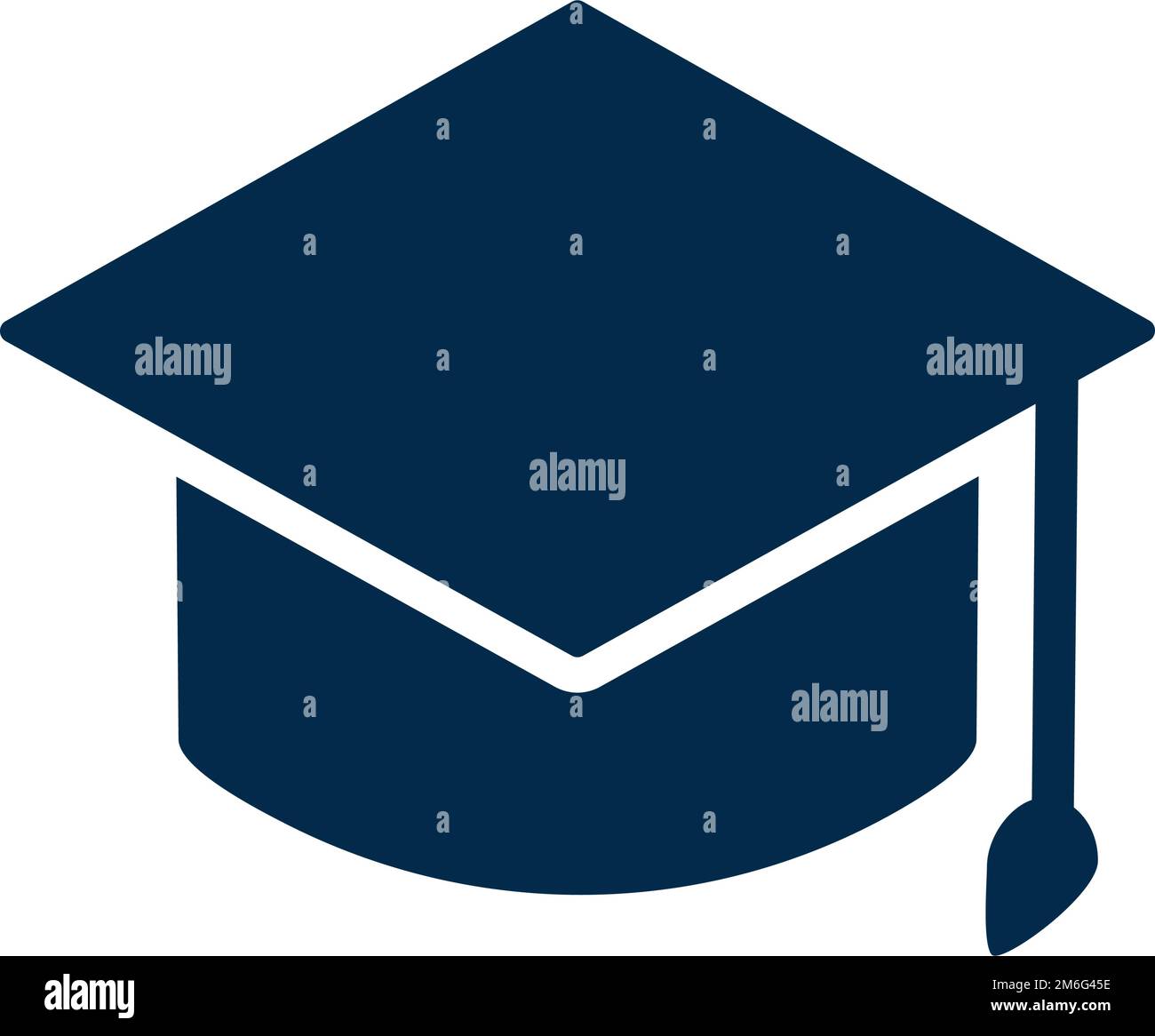 Square academic cap silhouette icon. Graduation cap. Editable vector ...