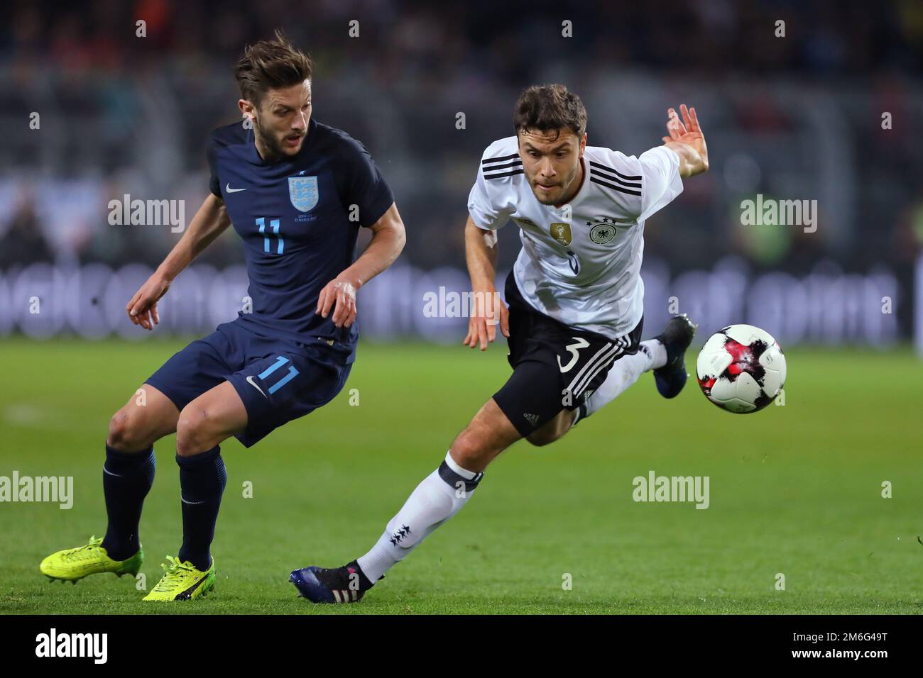 Jonas Hector of Germany and Adam Lallana of England - Germany v England ...