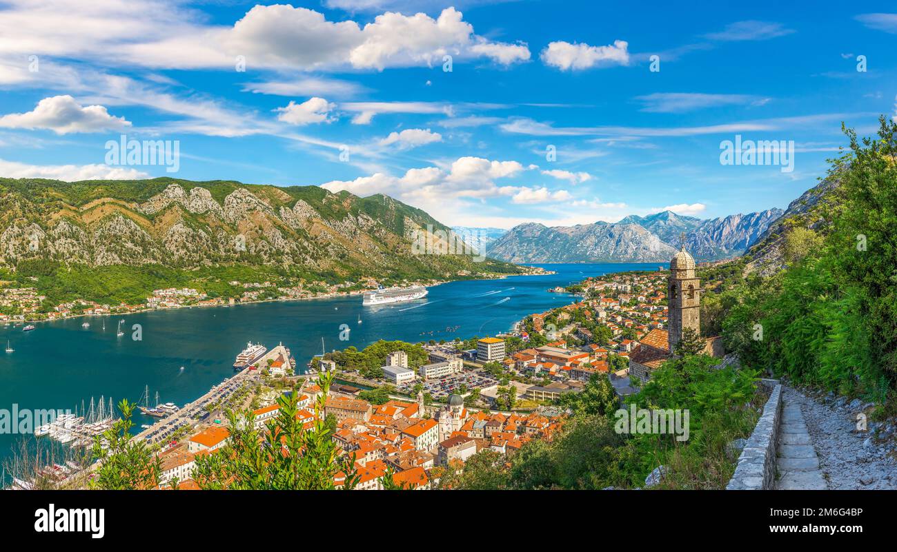 Beautiful view kotor bay hi-res stock photography and images - Alamy