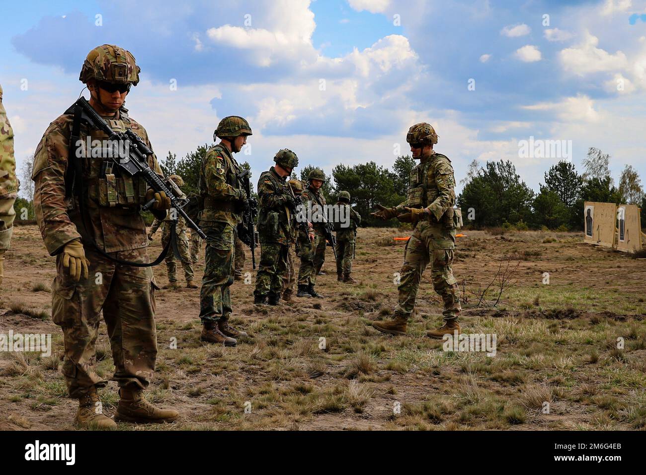 U.S. Army Lt. Col. Andrew Rhodes, commander of the 1st Battalion, 8th ...