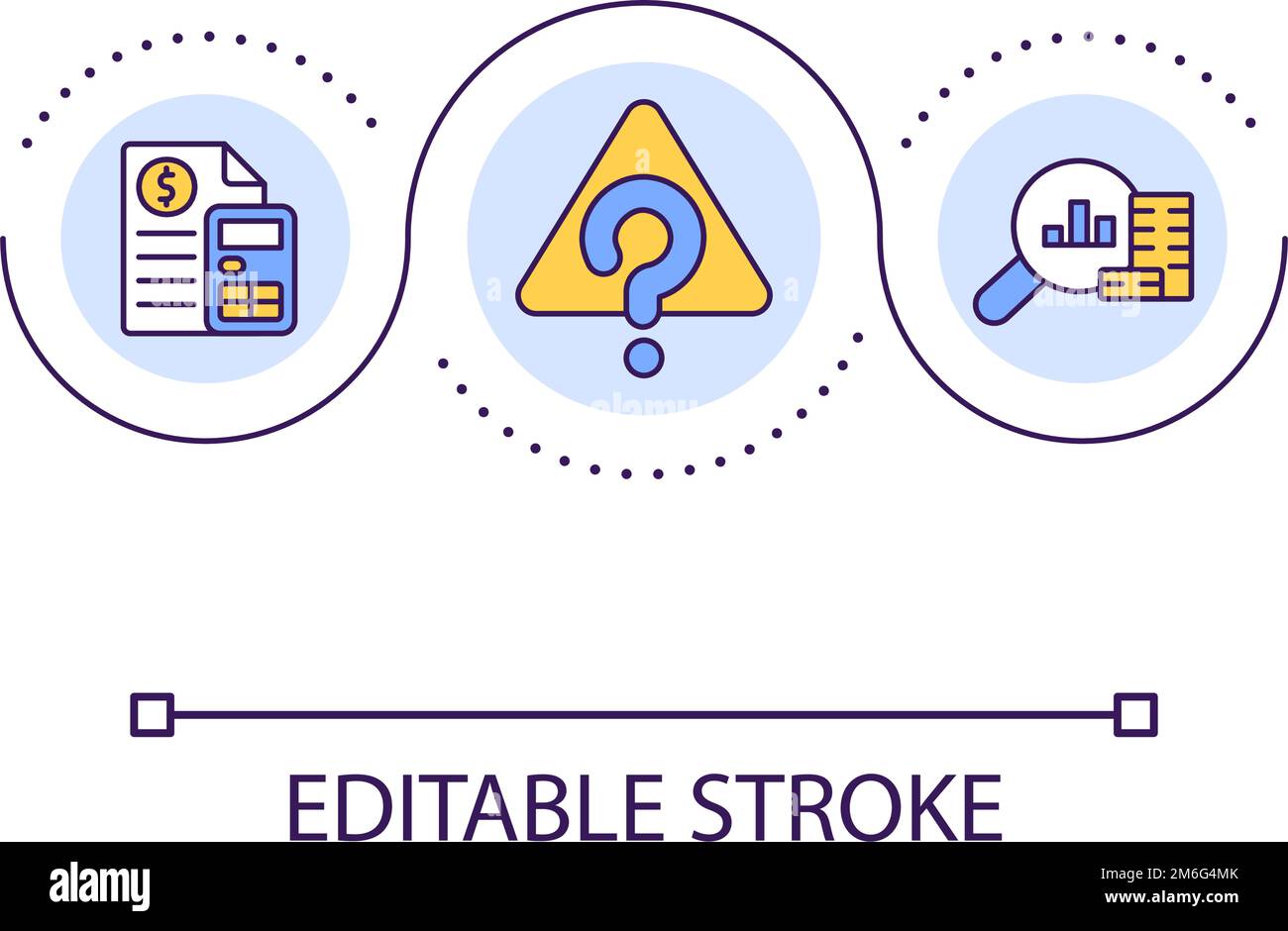 Financial Matters Loop Concept Icon Stock Vector Image And Art Alamy