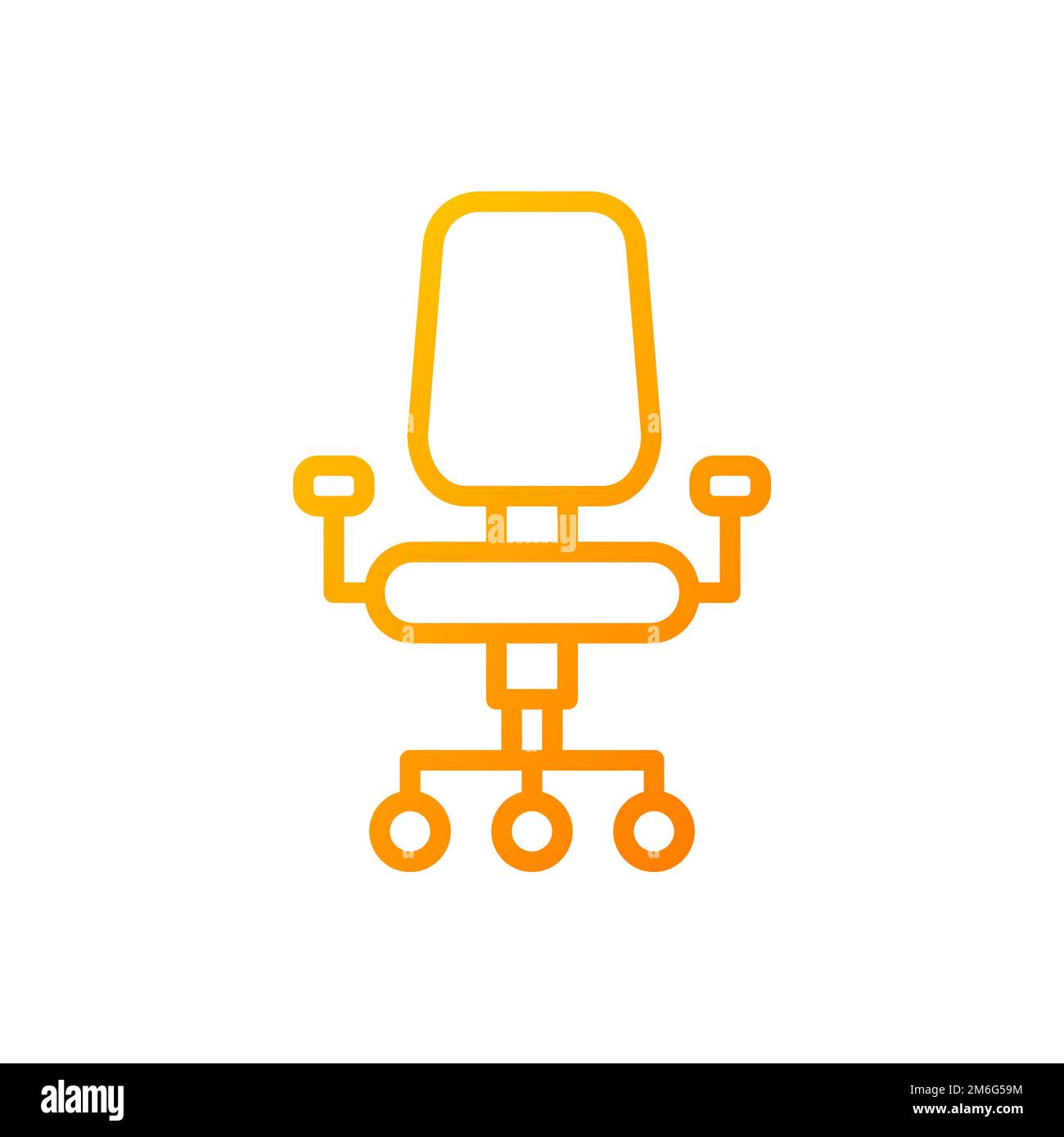 Office chair pixel perfect gradient linear vector icon Stock Vector Image & Art - Alamy