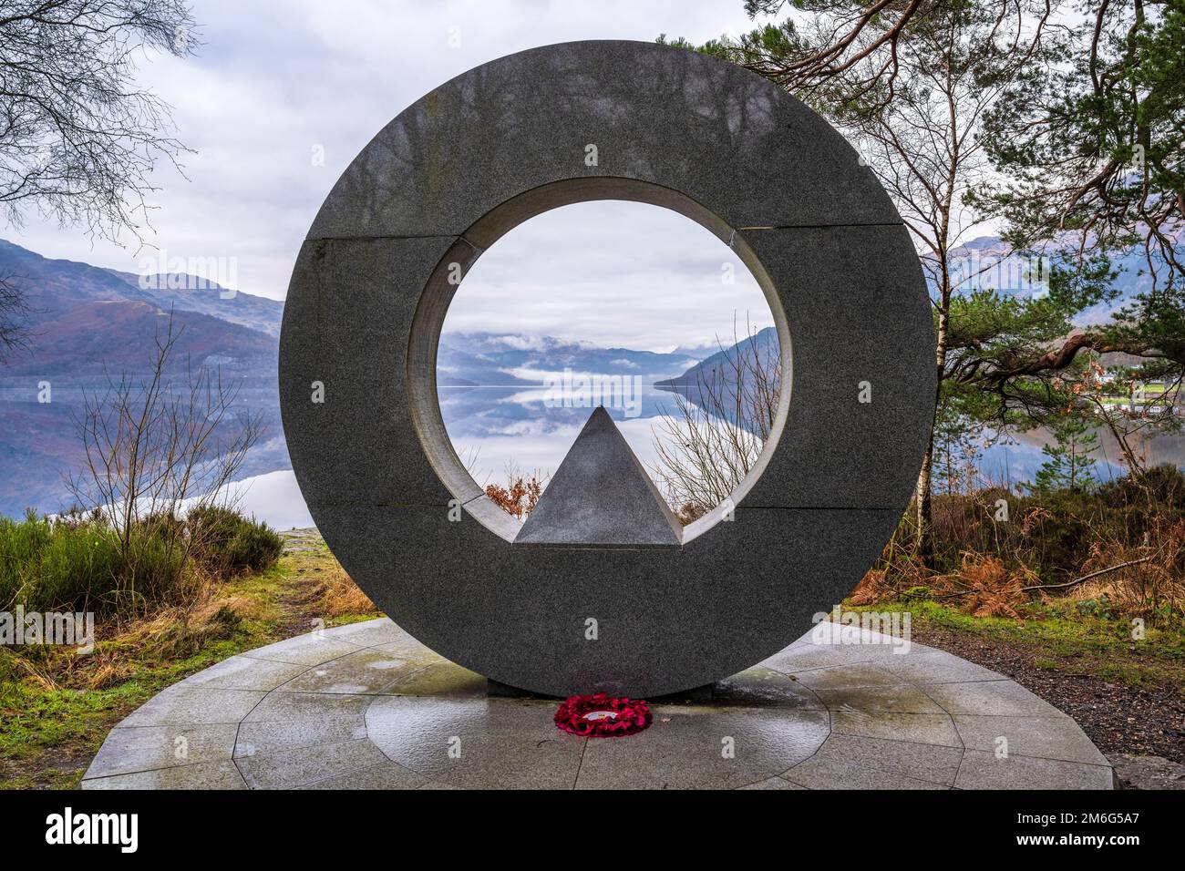Loch Lomond National Park Memorial Sculpture at Rowardennan on the ...