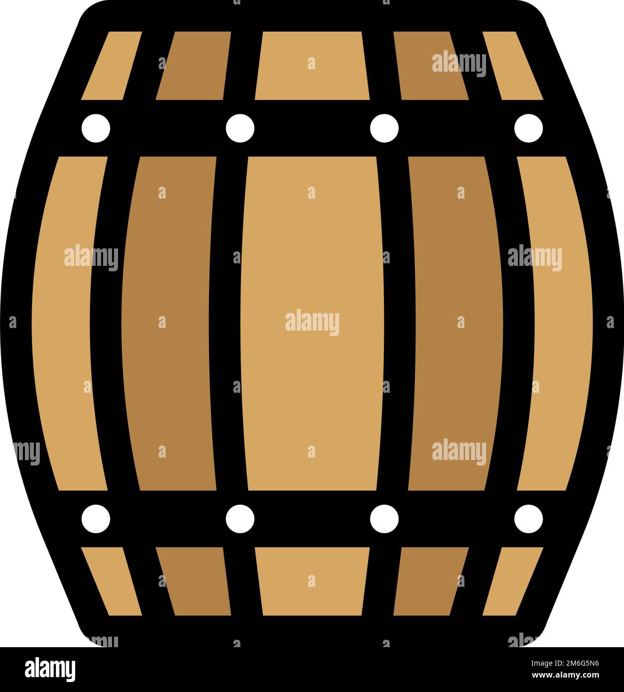 Flat design barrel icon. Editable vector Stock Vector Image & Art - Alamy