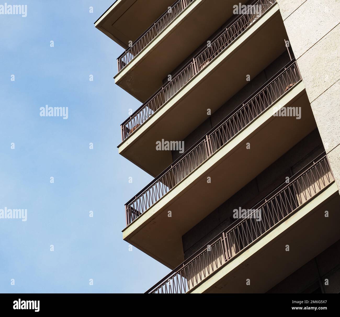 Residential building balcony Stock Photo - Alamy
