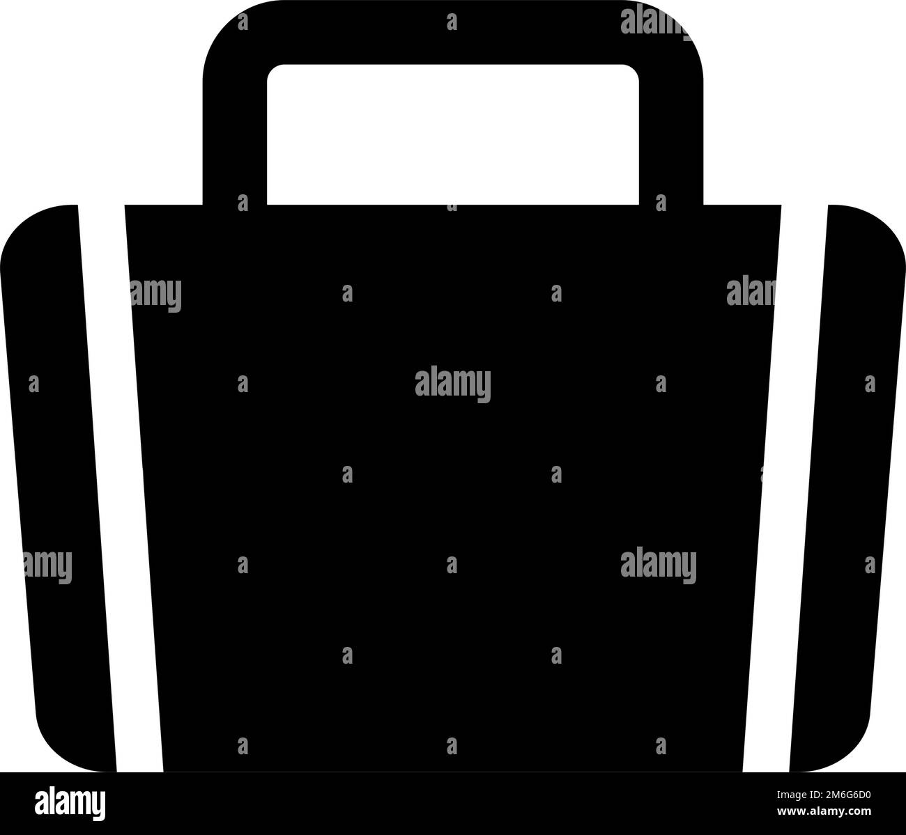 Bag silhouette icon. Commuter bag. Editable vector Stock Vector Image ...