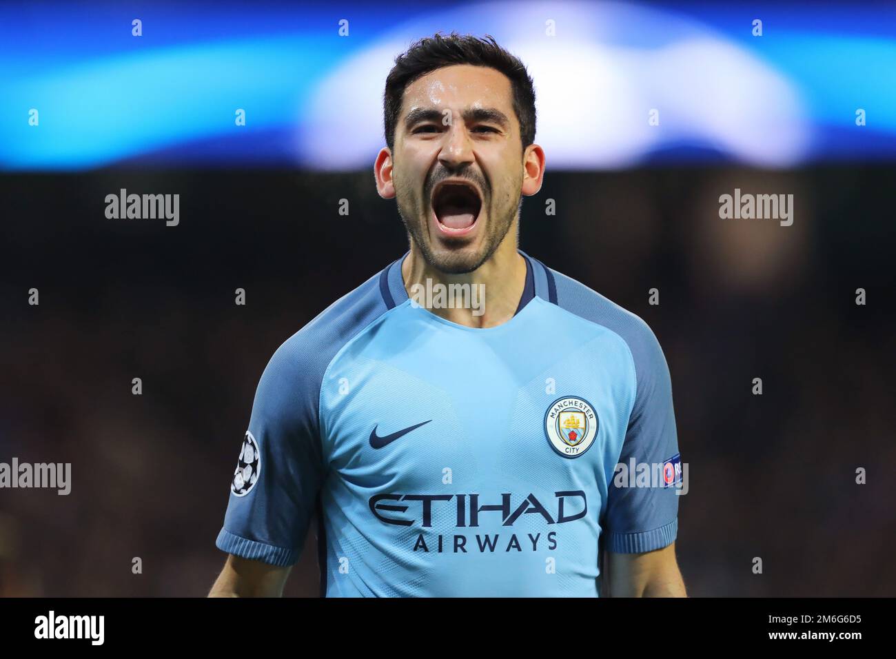 Ilkay Gundogan of Manchester City celebrates after scoring the ...