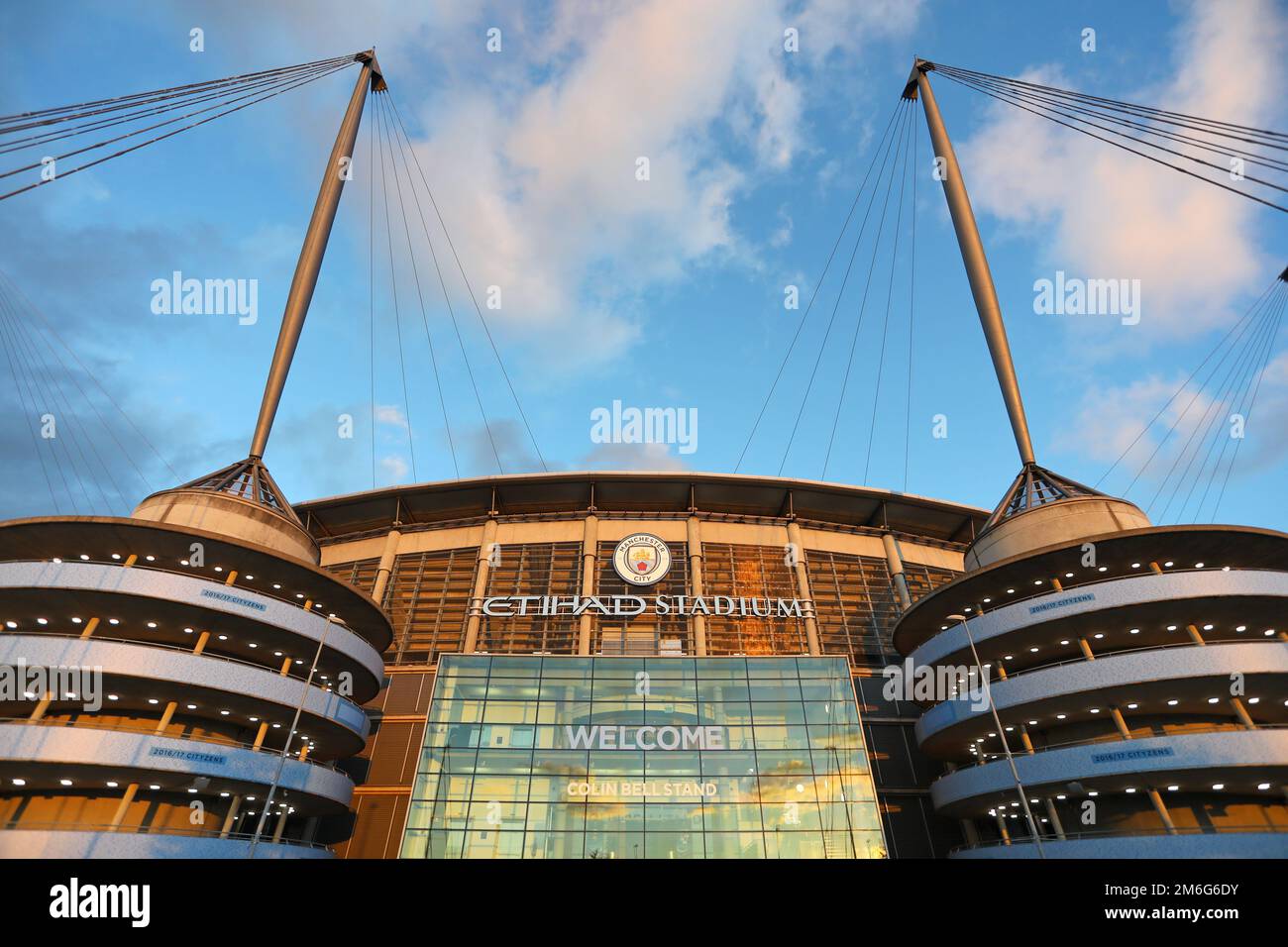 The Etihad Stadium, home of Manchester City Football Club before the ...