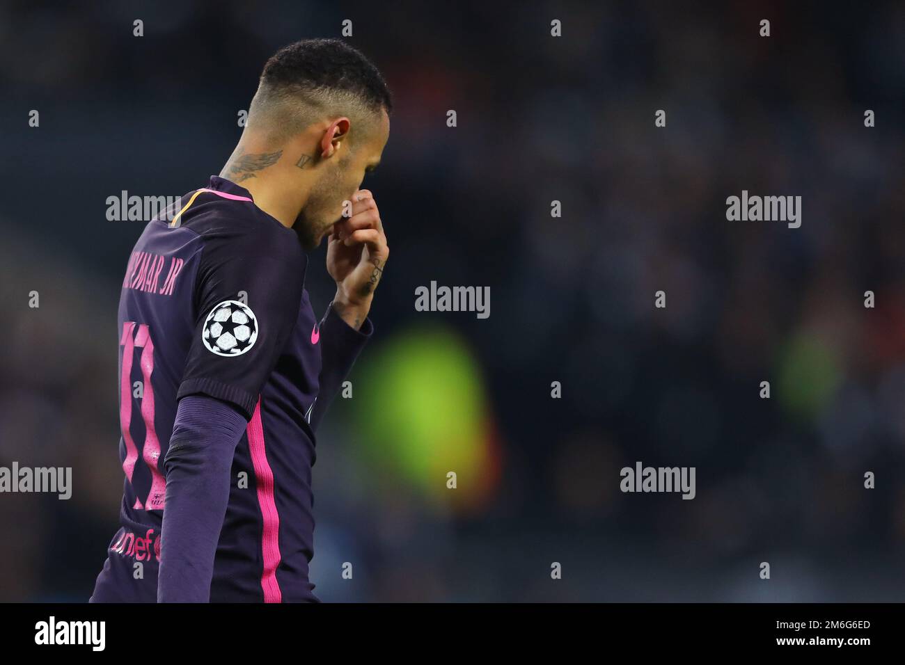 Neymar of Barcelona - Manchester City v Barcelona, UEFA Champions ...