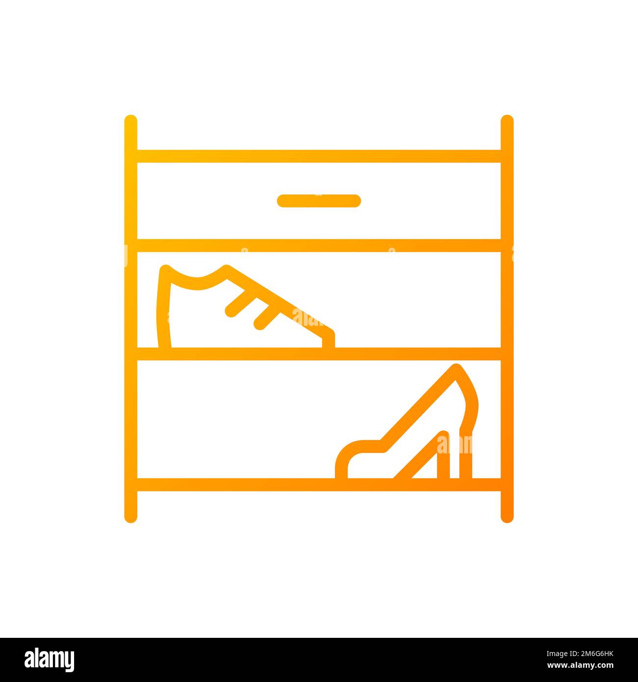 Shoe rack pixel perfect gradient linear vector icon Stock Vector Image & Art - Alamy