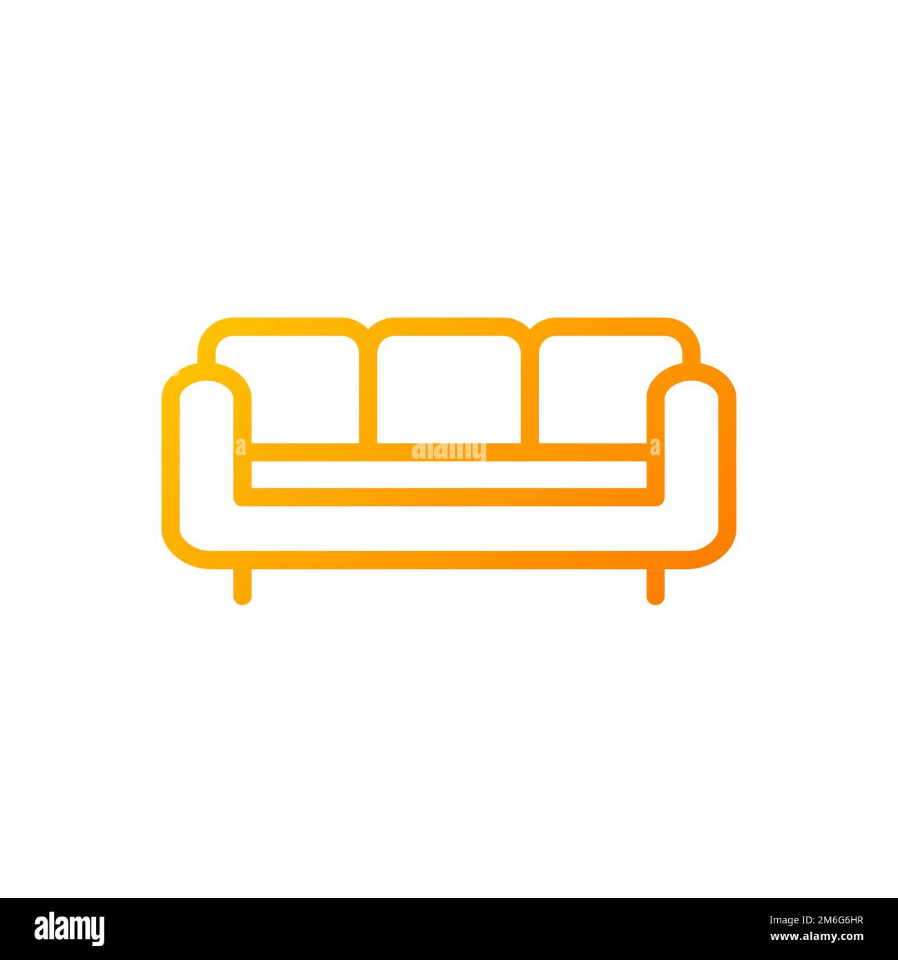 Sofa pixel perfect gradient linear vector icon Stock Vector Image & Art - Alamy