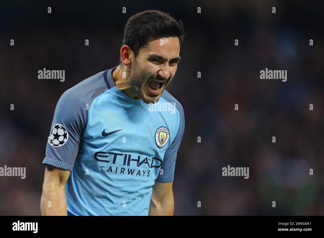 Ilkay Gundogan of Manchester City celebrates after scoring the ...