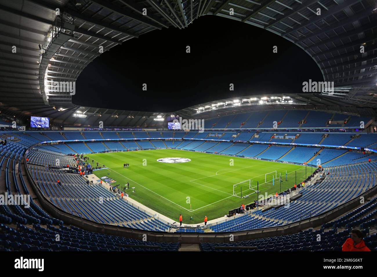 The Etihad Stadium, home of Manchester City Football Club before the ...