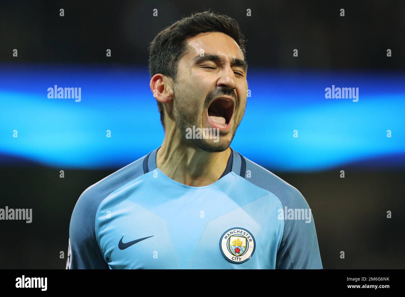 Ilkay Gundogan of Manchester City celebrates after scoring the ...