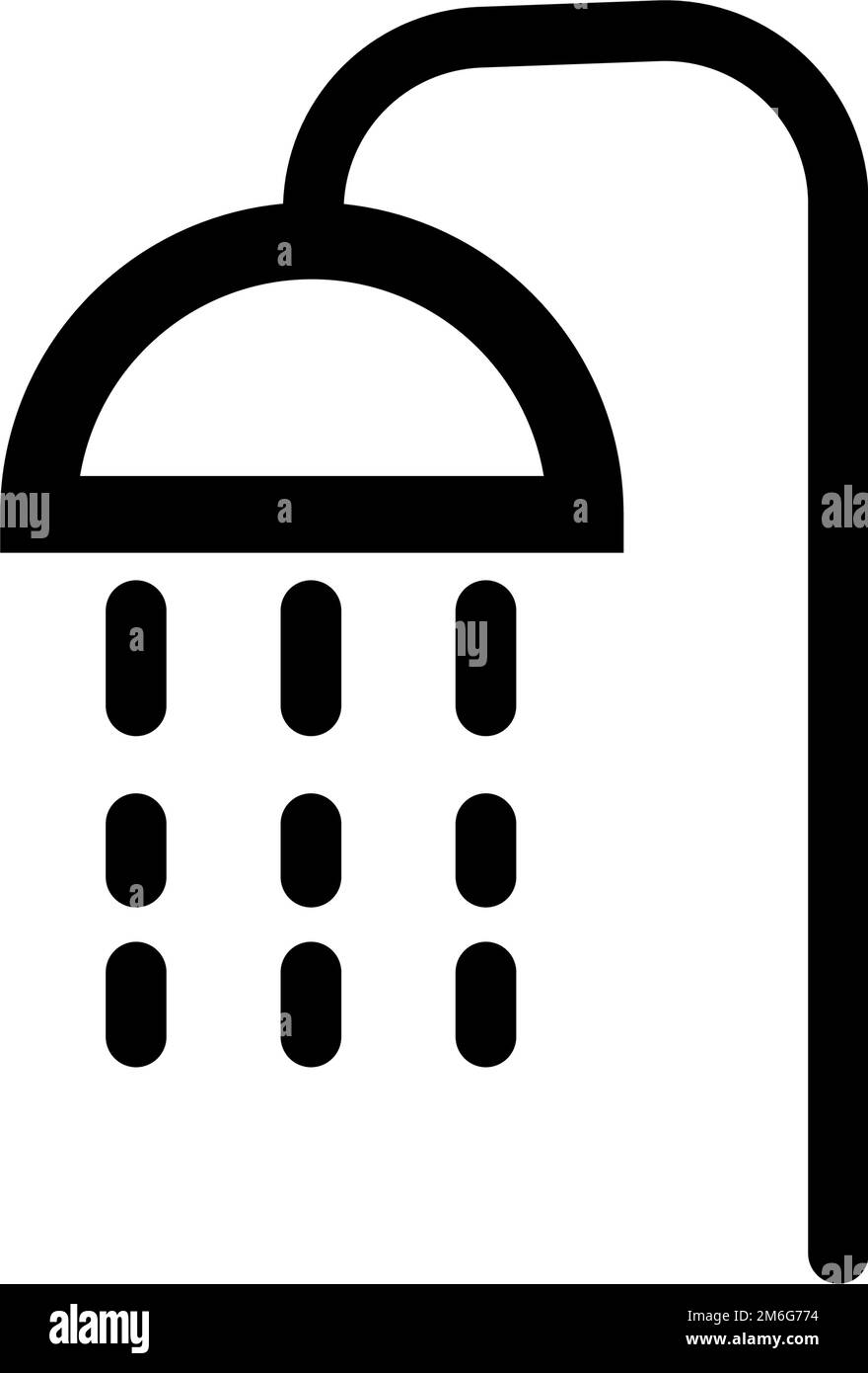 Simple shower icon. Shower room sign. Editable vector Stock Vector ...