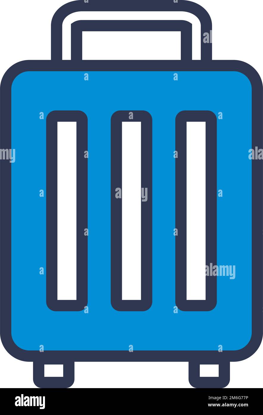 Blue suitcase icon. Luggage. Trunk case. Editable vector Stock Vector ...