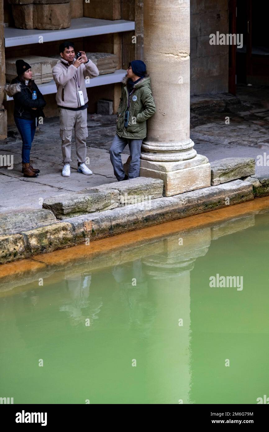 Roman baths sacred spring hi-res stock photography and images - Alamy