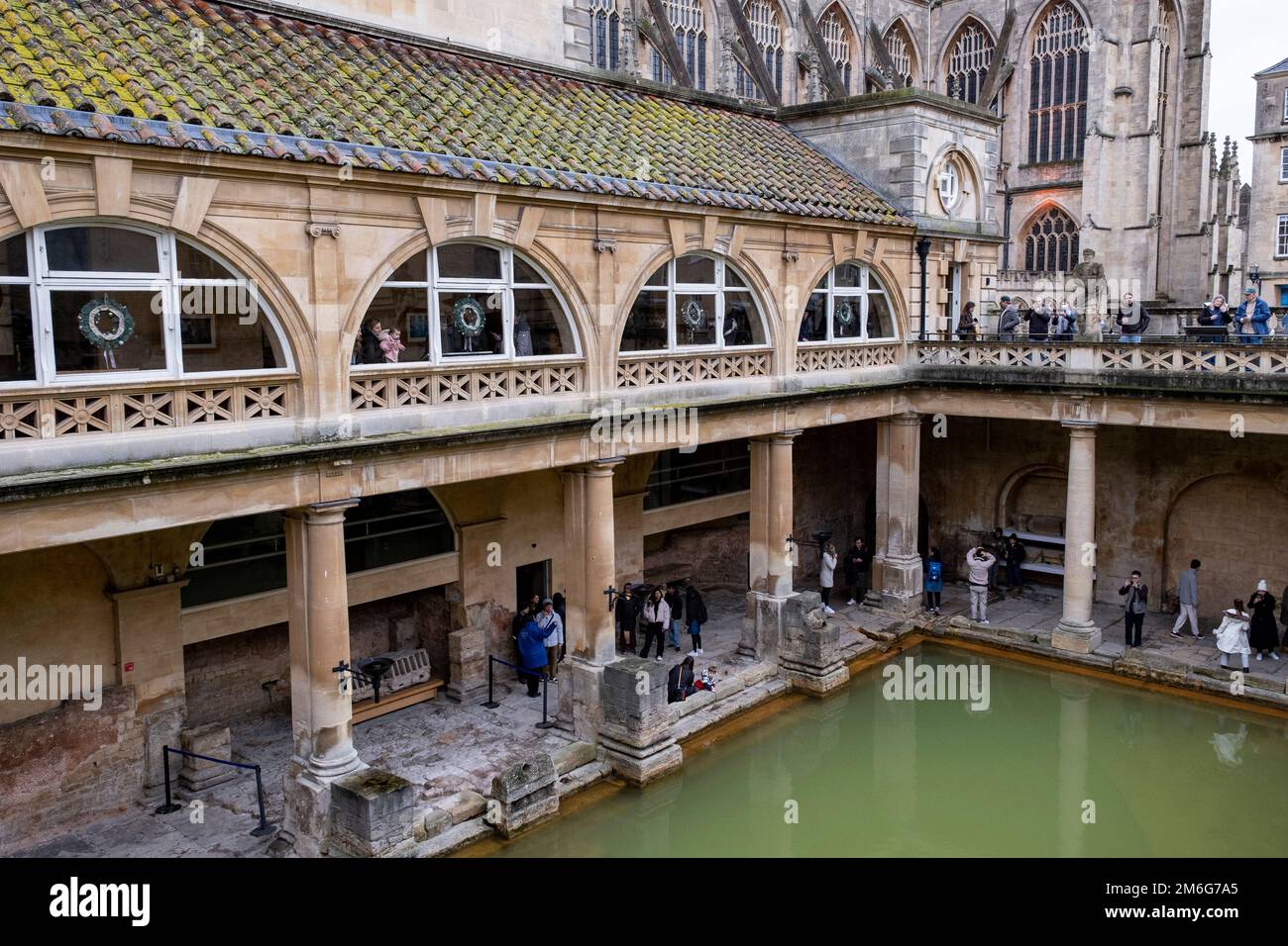Roman baths sacred spring hi-res stock photography and images - Alamy
