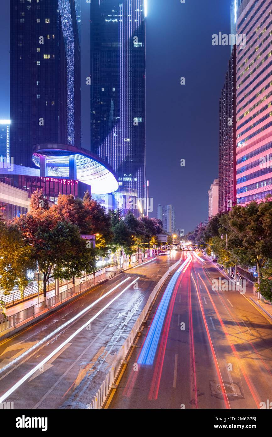 Beautiful night street hi-res stock photography and images - Alamy