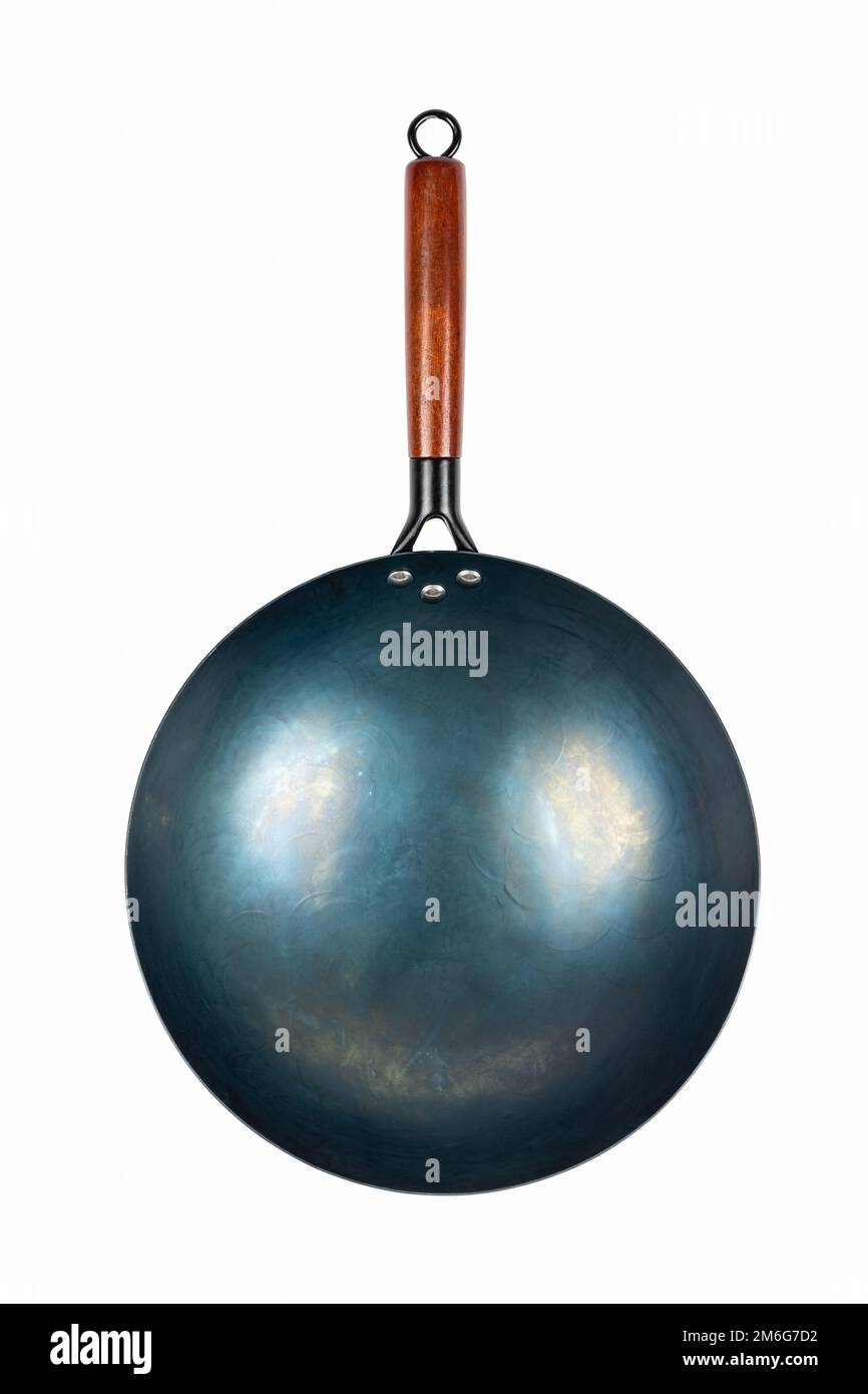 Iron pan isolated on white background Stock Photo - Alamy