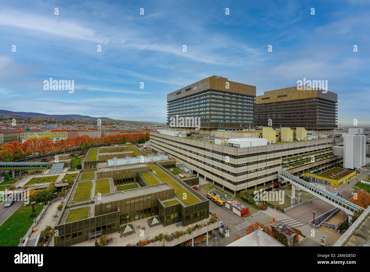 Vienna, AKH Allgemeines Krankenhaus. view from above Stock Photo - Alamy