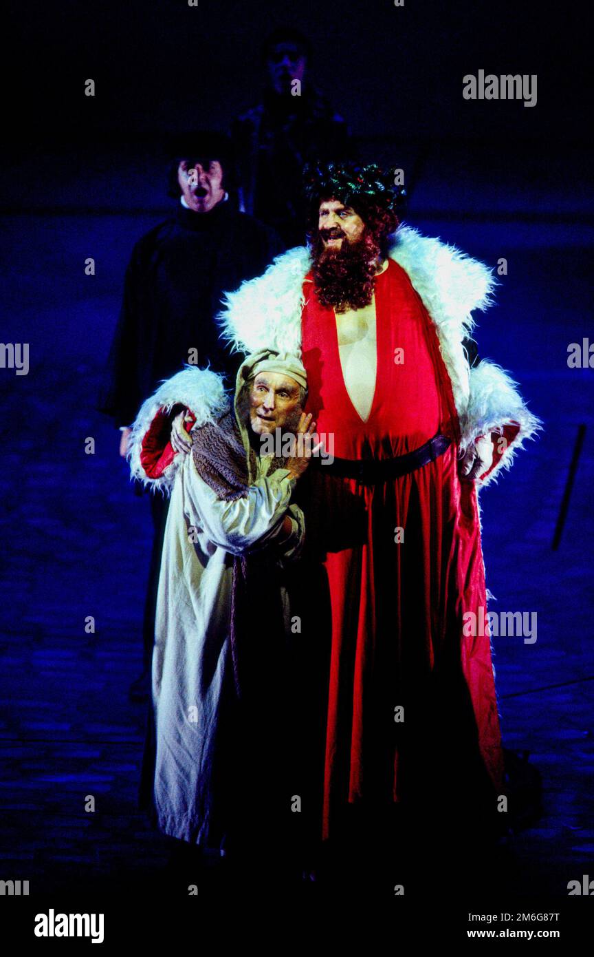 l-r: Clive Francis (Ebenezer Scrooge), John Kane (The Spirit of ...