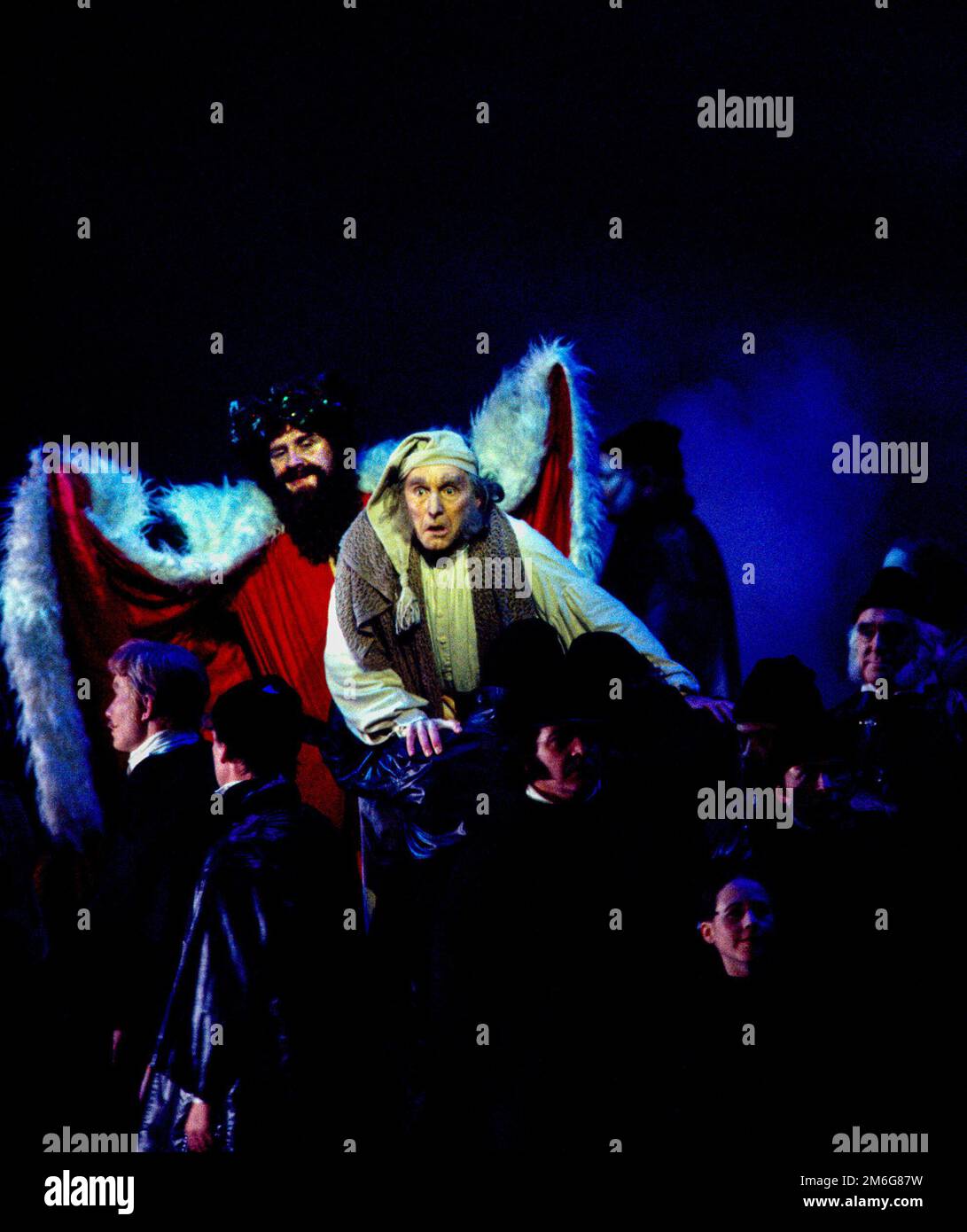 l-r: John Kane (The Spirit of Christmas Present), Clive Francis ...