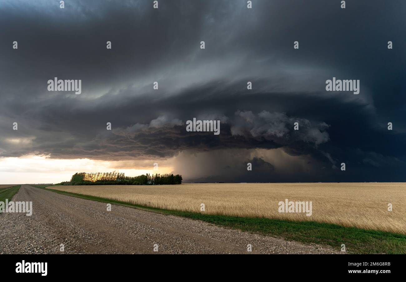 Prairie Storm Canada Stock Photo - Alamy