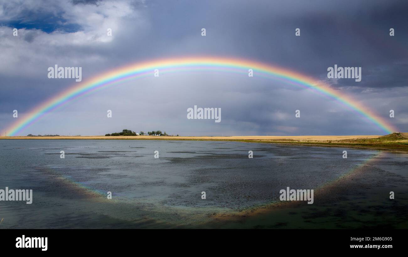 Prairie Rainbow in Saskatchewan Stock Photo - Alamy