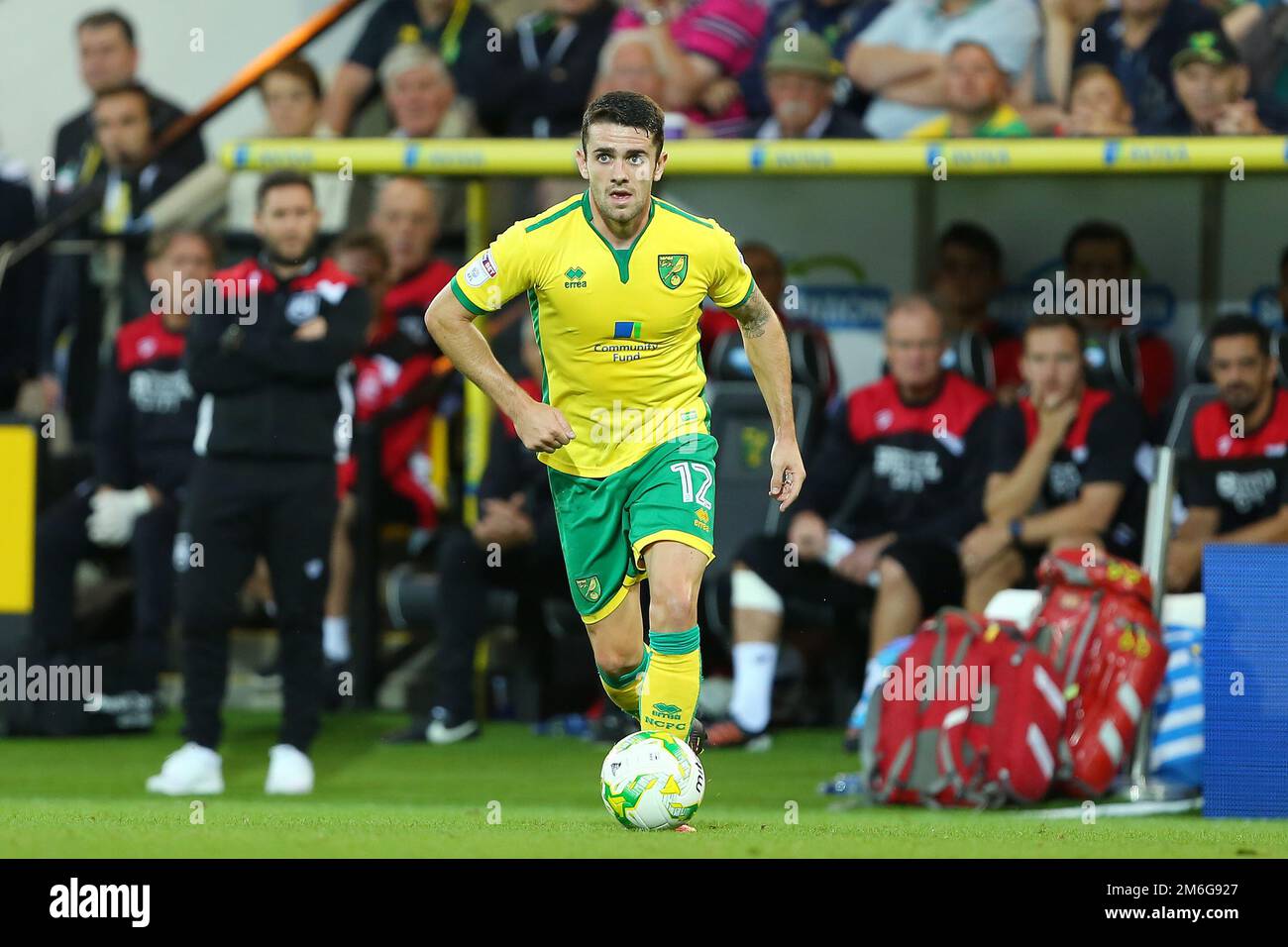Robbie Brady of Norwich City - Norwich City v Bristol City, Sky Bet ...