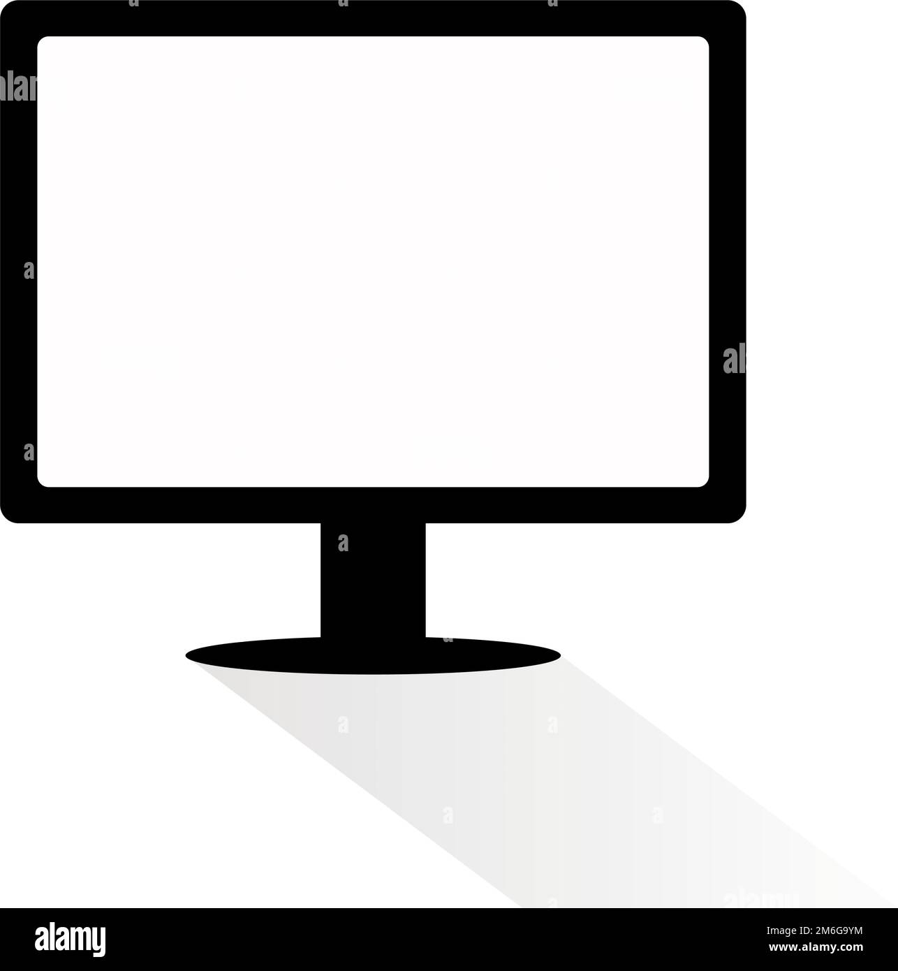 TV and shadow icon. Editable vector Stock Vector Image & Art - Alamy
