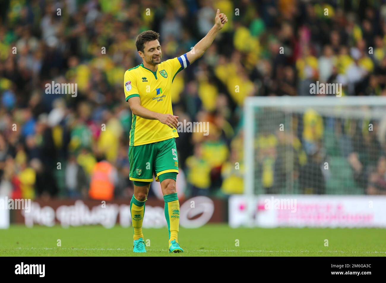 Russell Martin of Norwich City after being voted man of the match ...