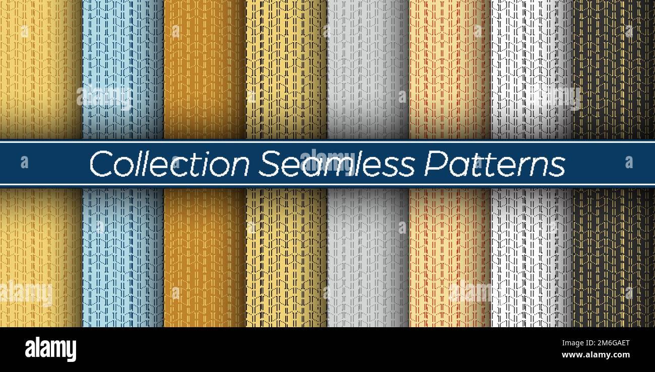 A set of seamless patterns for backgrounds, banners, advertising and ...