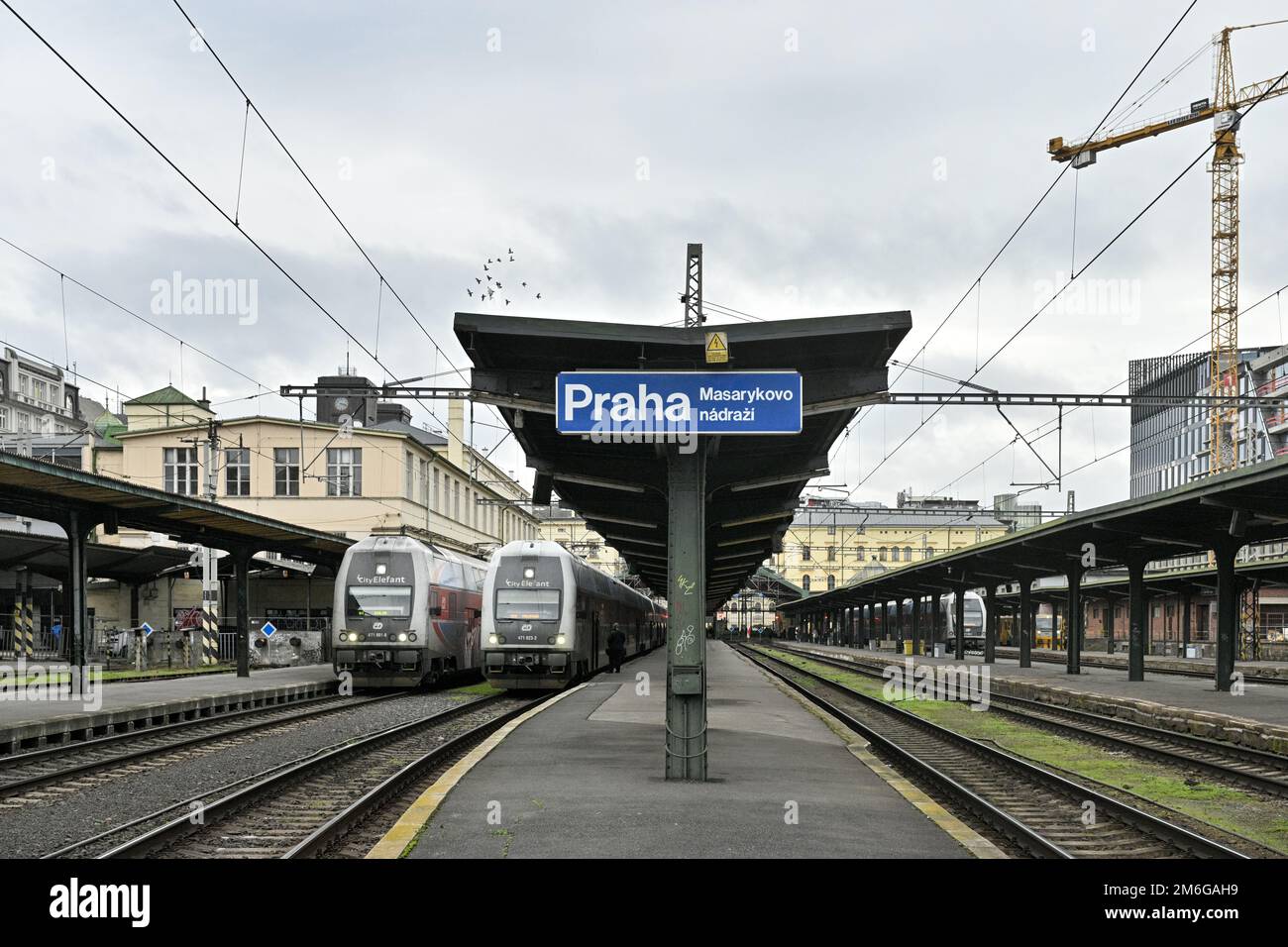 Prague, Czech Republic. 04th Jan, 2023. Prague Masaryk railway station ...