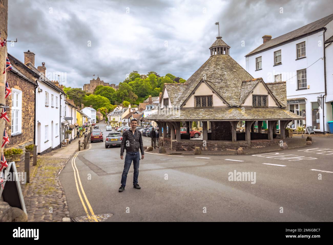 Dunster - May 29 2022: The old rural town of Dunster, England Stock ...