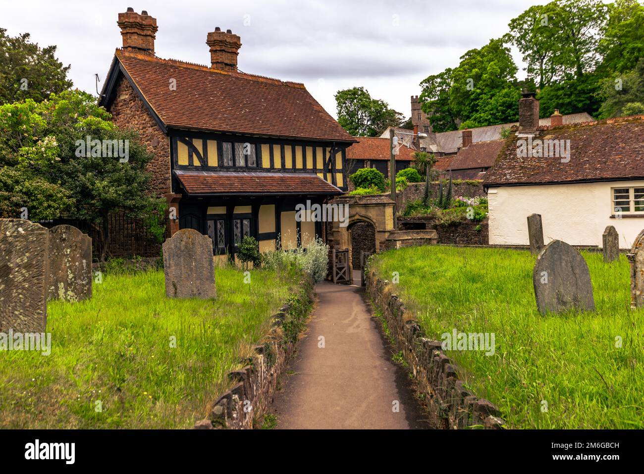 Dunster - May 29 2022: The old rural town of Dunster, England Stock ...
