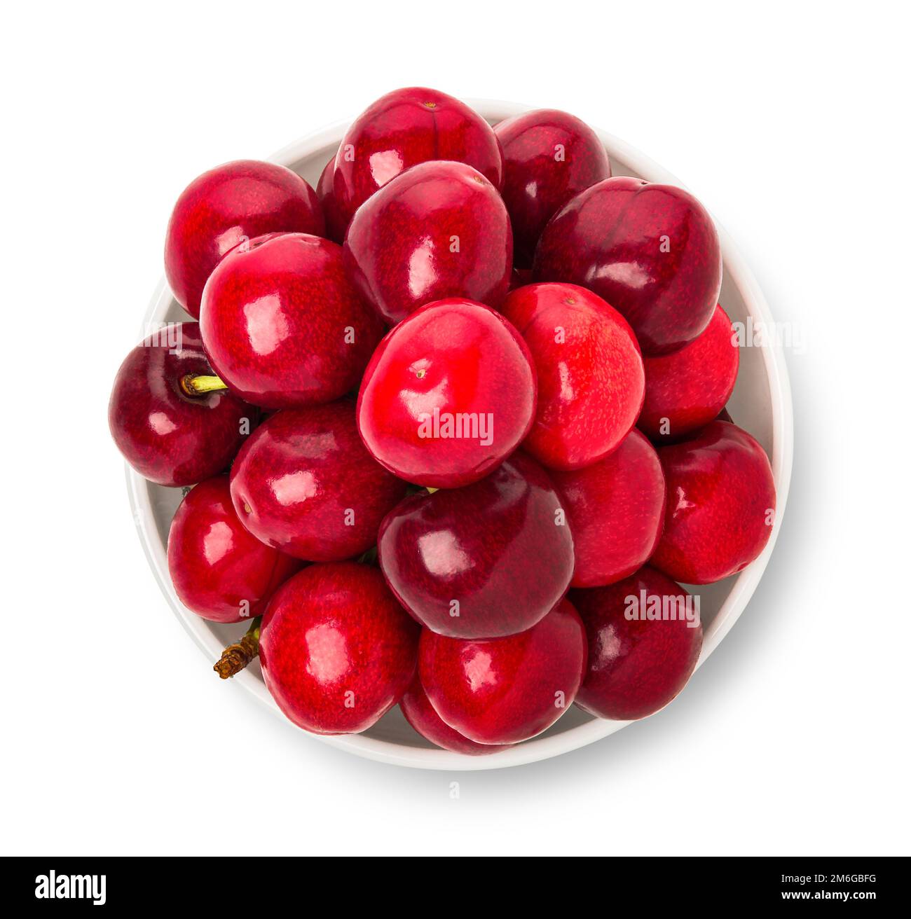 Bowl fresh ripe cherries Cut Out Stock Images & Pictures - Alamy