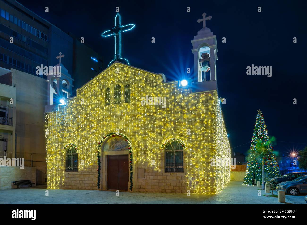 View of the Greek-catholic St. Elijah Cathedral (St. Elias Greek ...