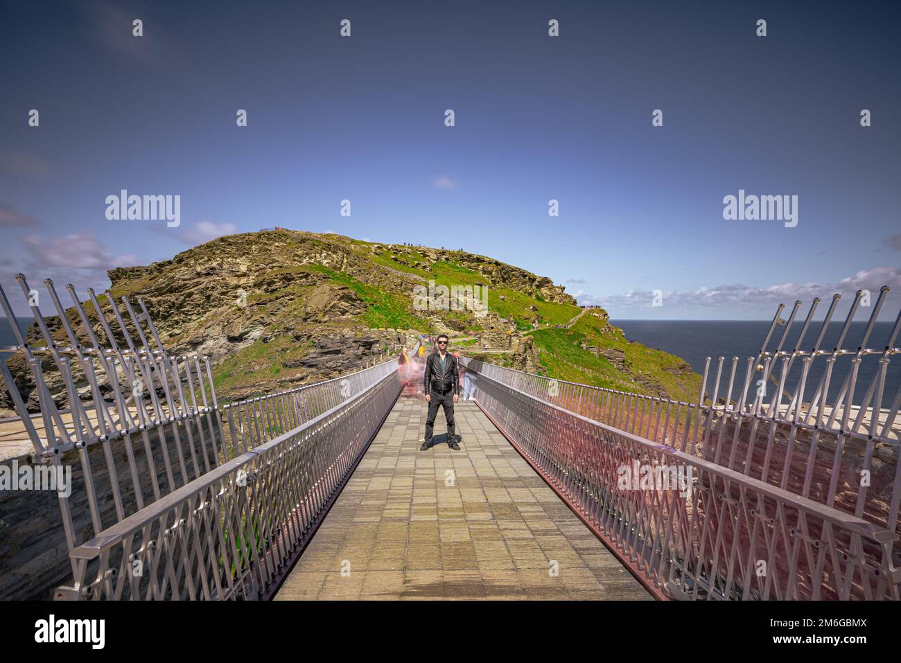 Tintagel - May 30 2022: The legendary ancient town of Tintagel in ...