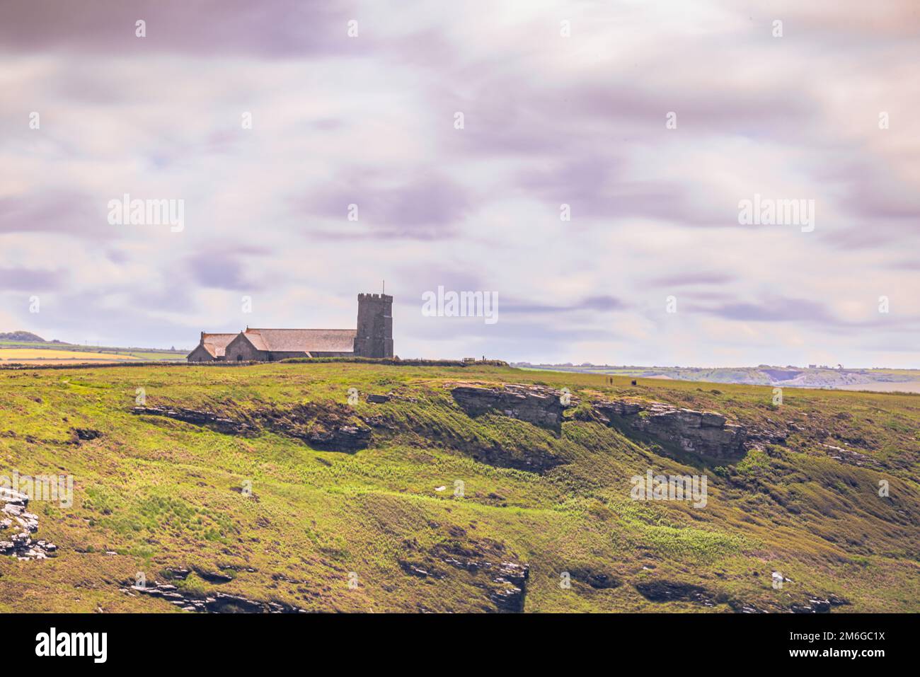 Tintagel - May 30 2022: The legendary ancient town of Tintagel in ...