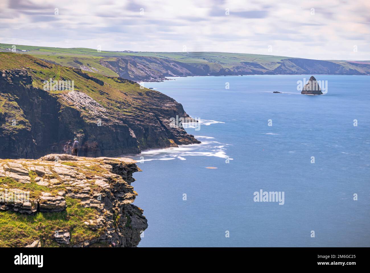 Tintagel - May 30 2022: The legendary ancient town of Tintagel in ...